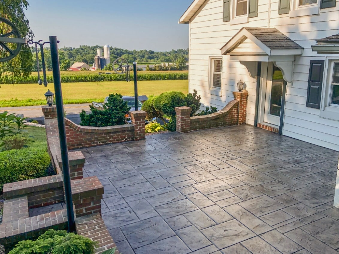 Stamped Concrete Patio Installation in Central Pa
