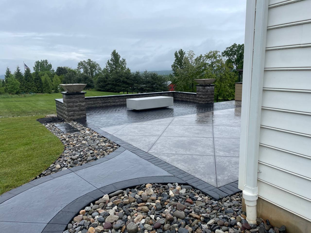 Stamped Concrete Patio Installation in Wrightsville PA
