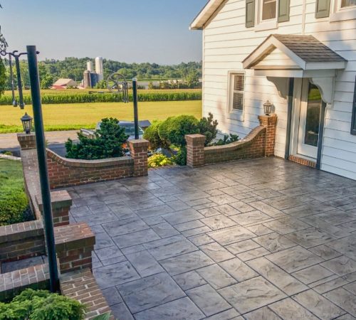 Stamped Concrete Patio Installation in Central Pa