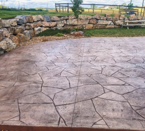 Stamped Concrete Patio Installation in Central Pa
